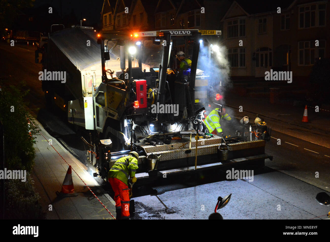 Bristol, UK. 16th May 2018. 3 nights of overnight main A37 into Bristol ...