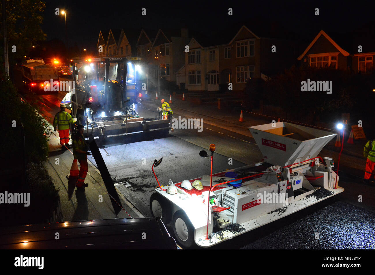 Bristol, UK. 16th May 2018. 3 nights of overnight main A37 into Bristol ...