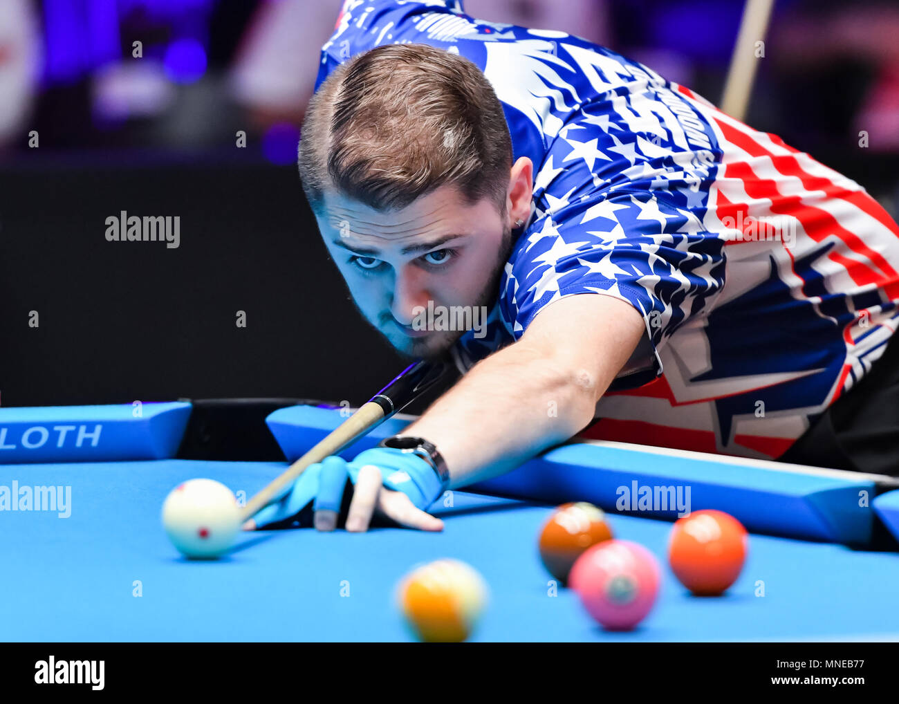 USA's Skyler Woodward during WORLD CUP of POOL 2018: Round 1 - USA vs ...