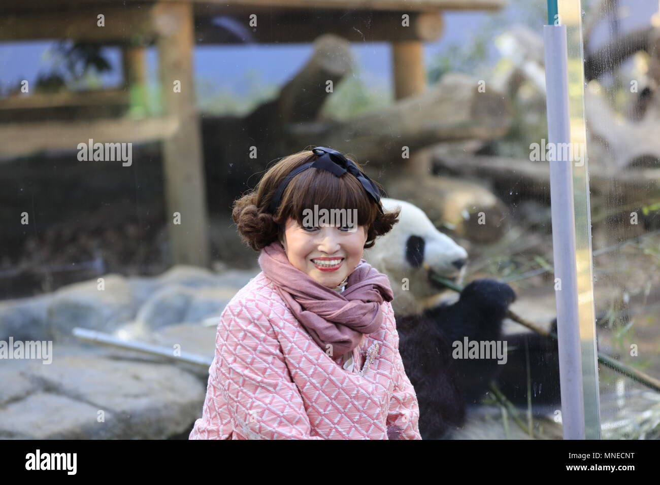 Tetsuko Kuroyanagi, actress and honorary chairwoman of the Panda ...
