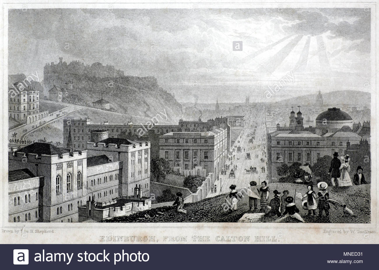 Edinburgh scotland 1800s hi-res stock photography and images - Alamy