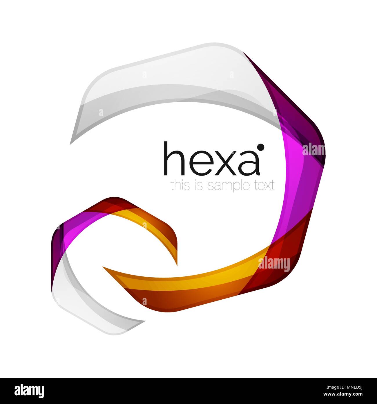 Clean professional business hexagon emblem. Clean professional vector ...