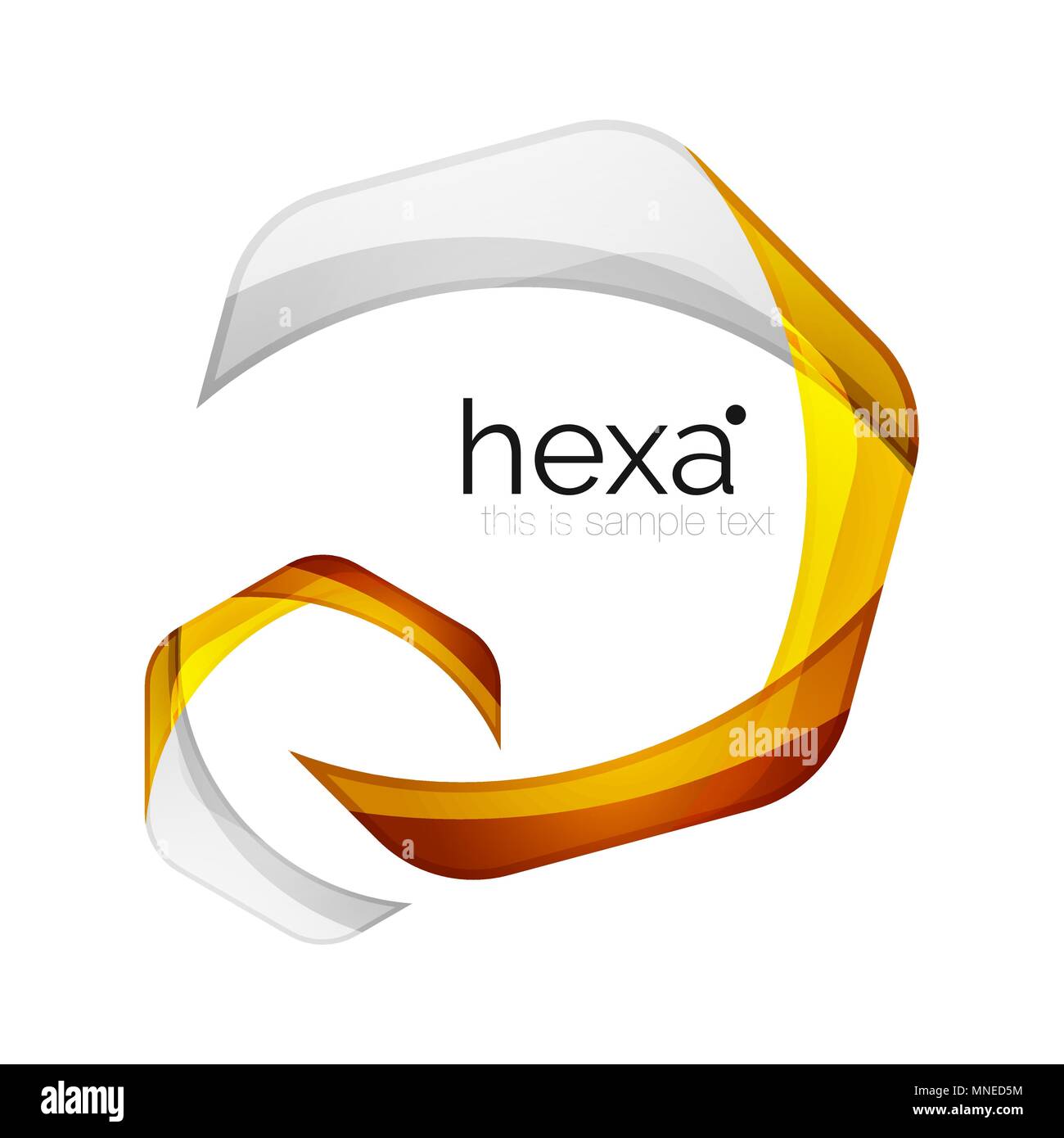 Clean professional business hexagon emblem. Clean professional vector ...