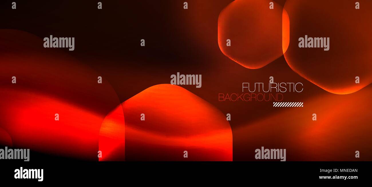 Neon hexagon background. Neon red hexagon vector abstract background ...