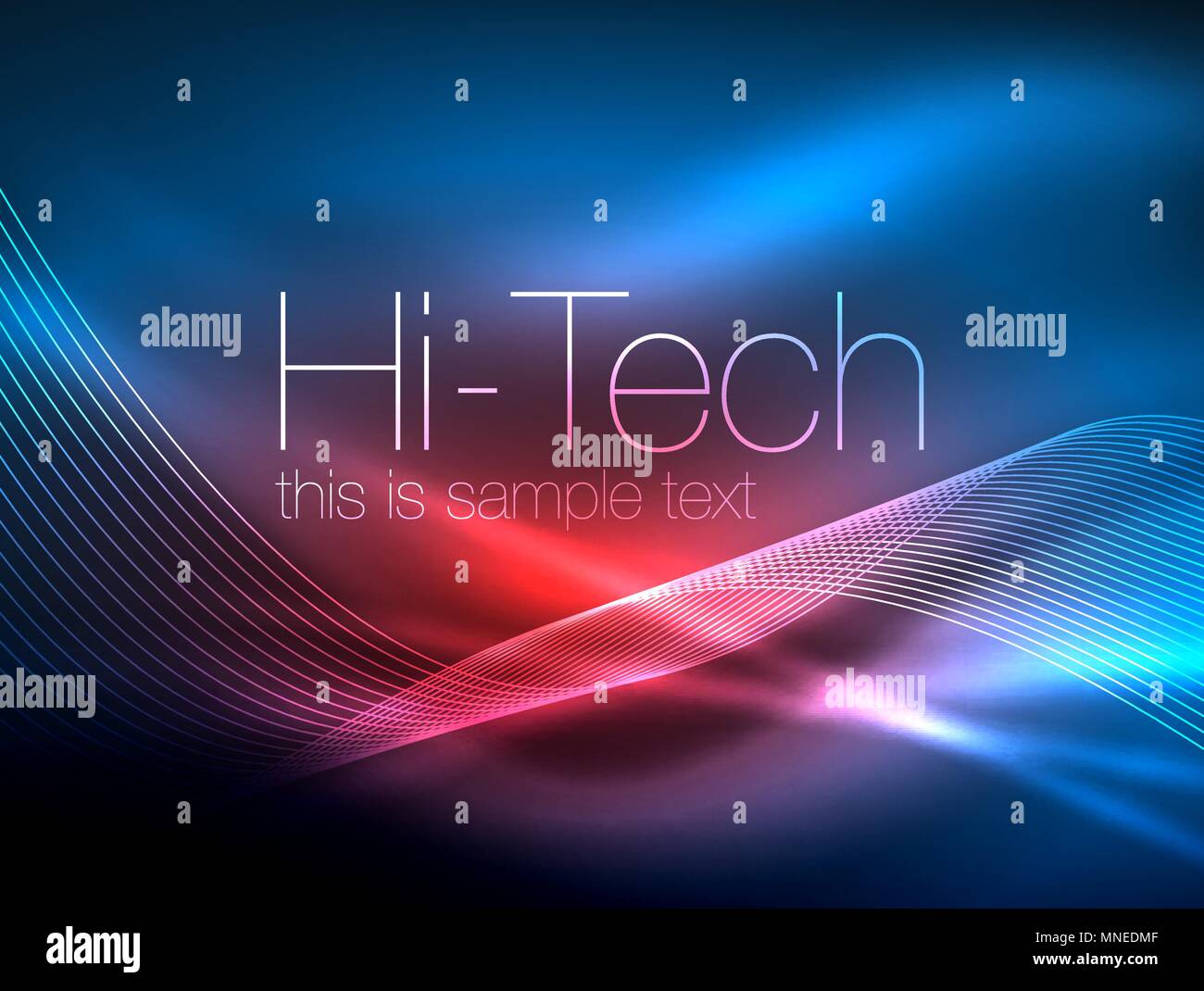 Neon smoke waves. Neon smoke waves, vector flowing motion background ...