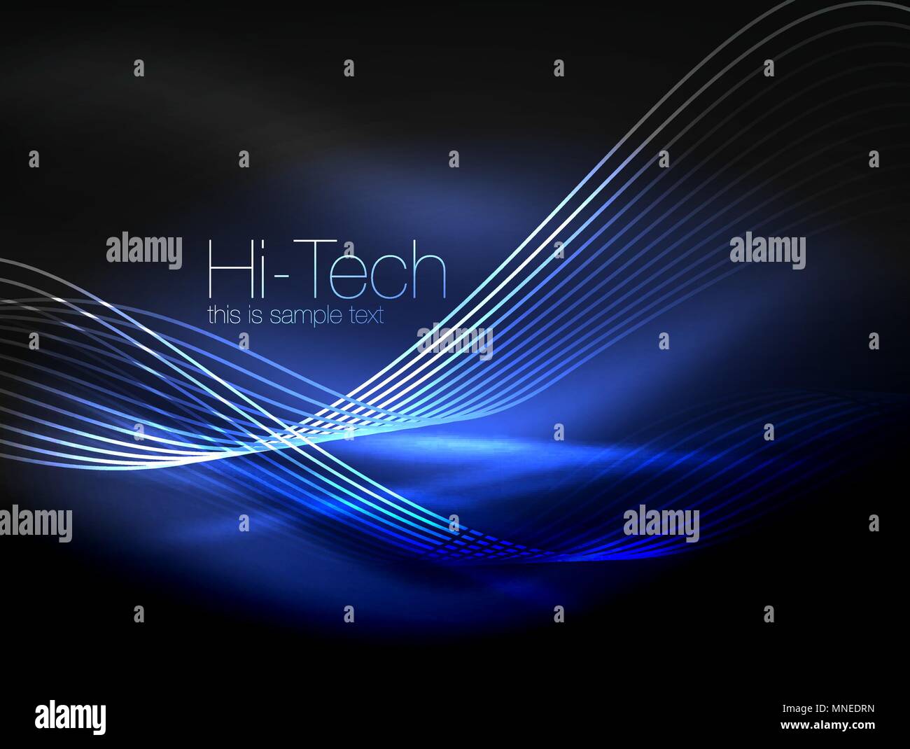 Elegant neon flowing stripes, smooth waves with light effects. Elegant ...