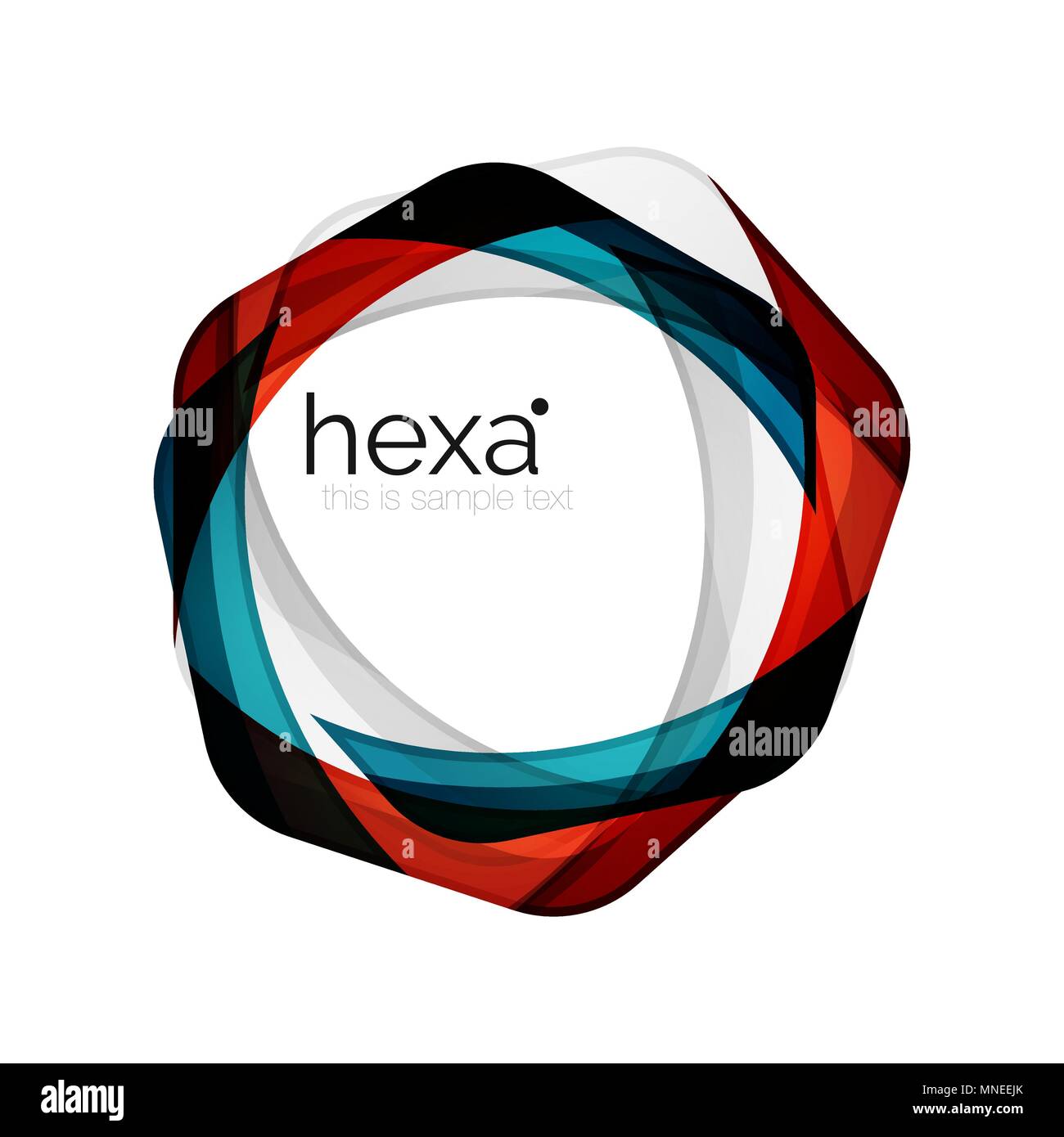 Clean professional business hexagon emblem. Clean professional vector ...