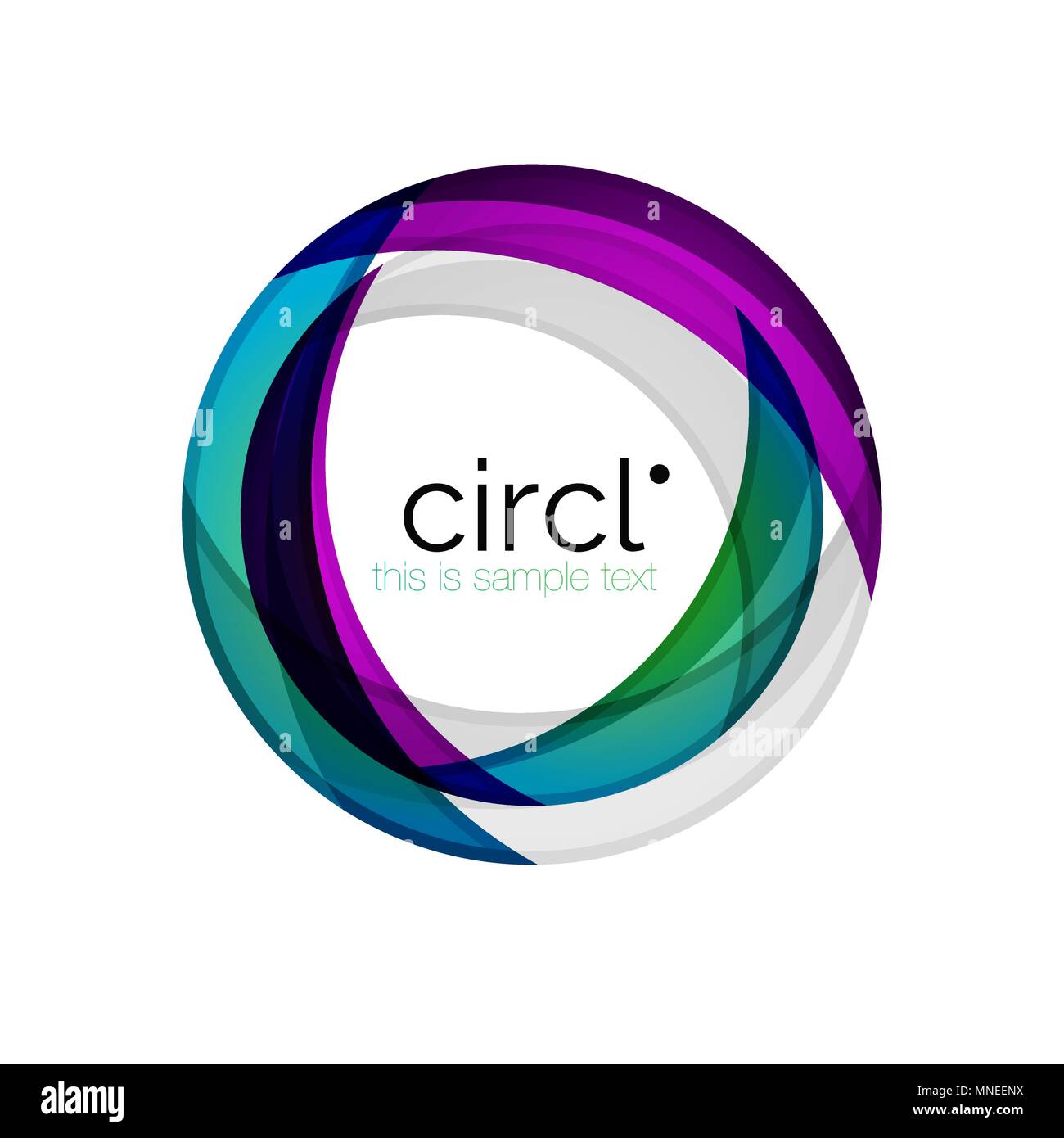 Clean professional colorful circle business icon. Clean professional ...
