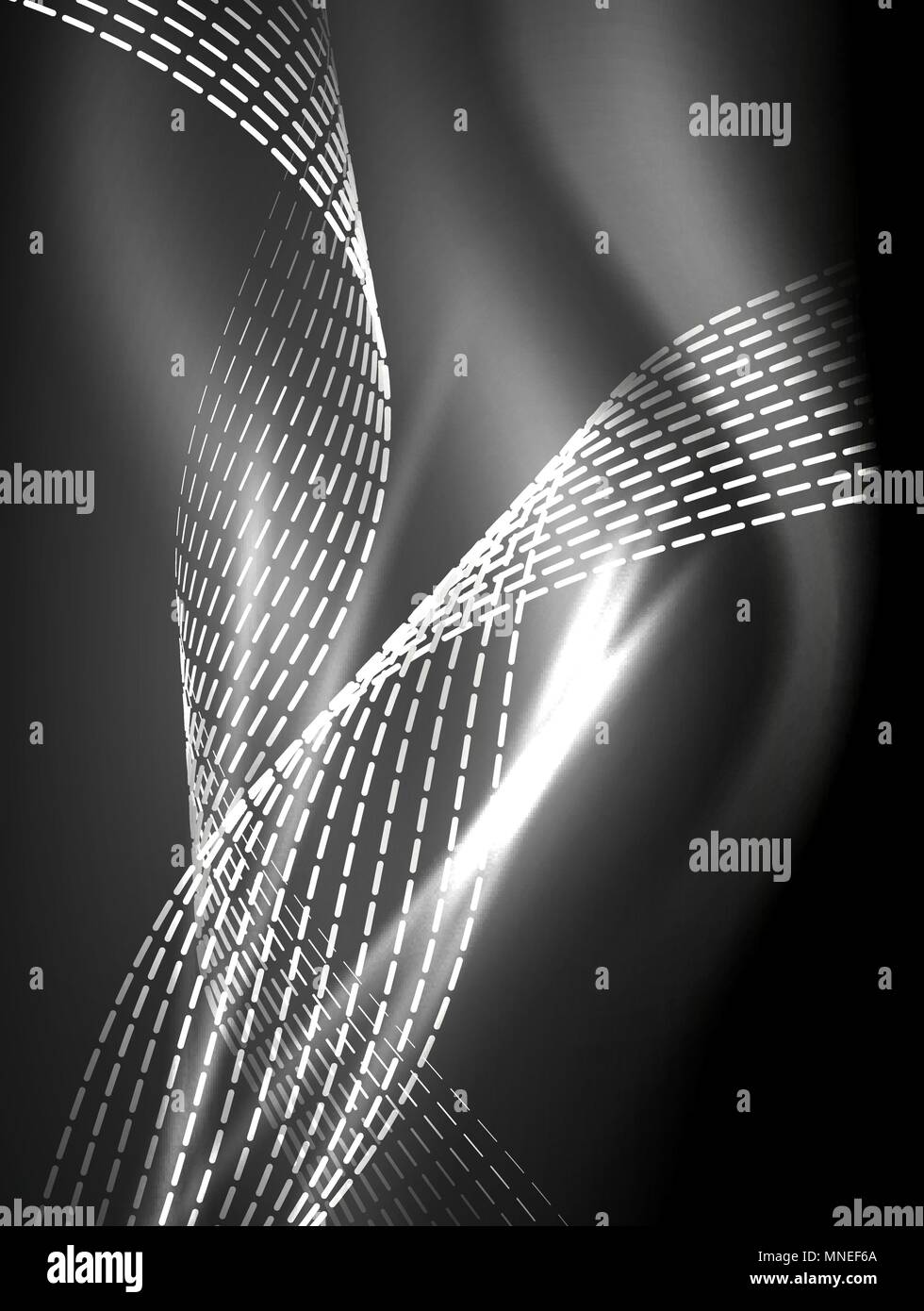 Elegant neon flowing stripes, smooth waves with light effects. Elegant ...