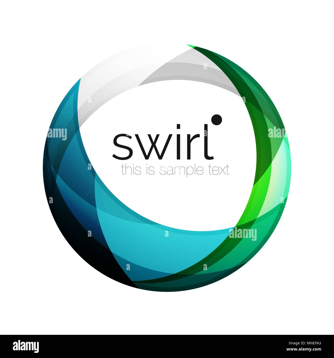 Digital techno swirl circle business icon. Digital techno swirl circle ...