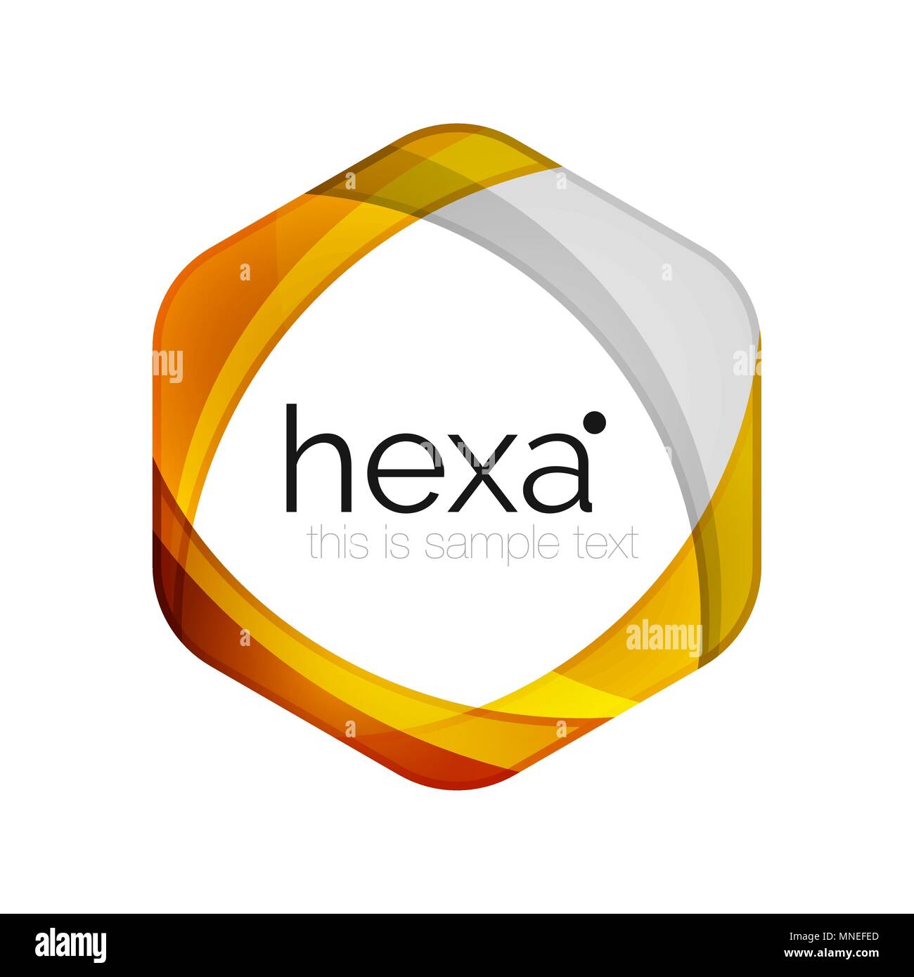 Clean professional business hexagon emblem. Clean professional vector ...