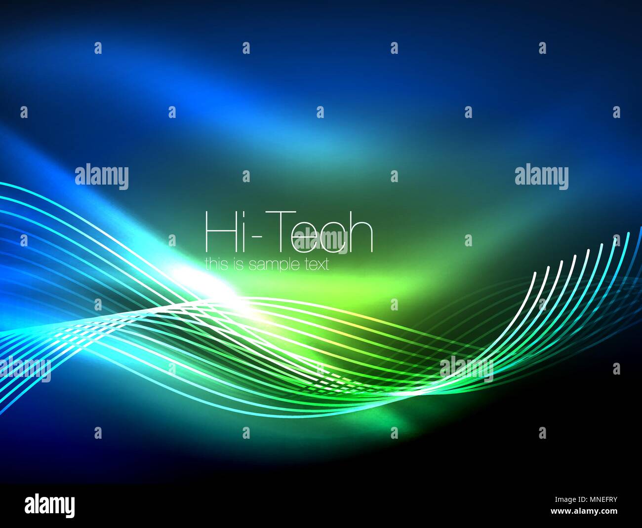 Elegant neon flowing stripes, smooth waves with light effects. Elegant ...