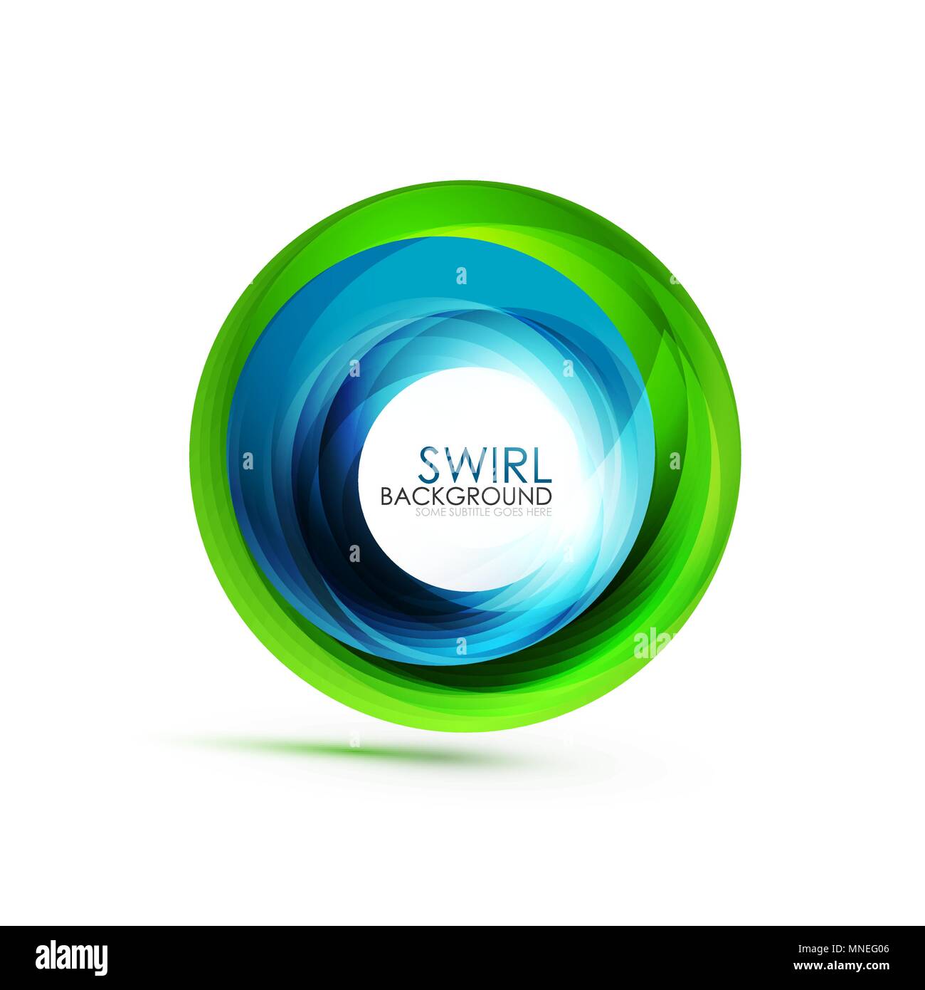 Abstract swirl banner, circle vector abstract background with copy ...