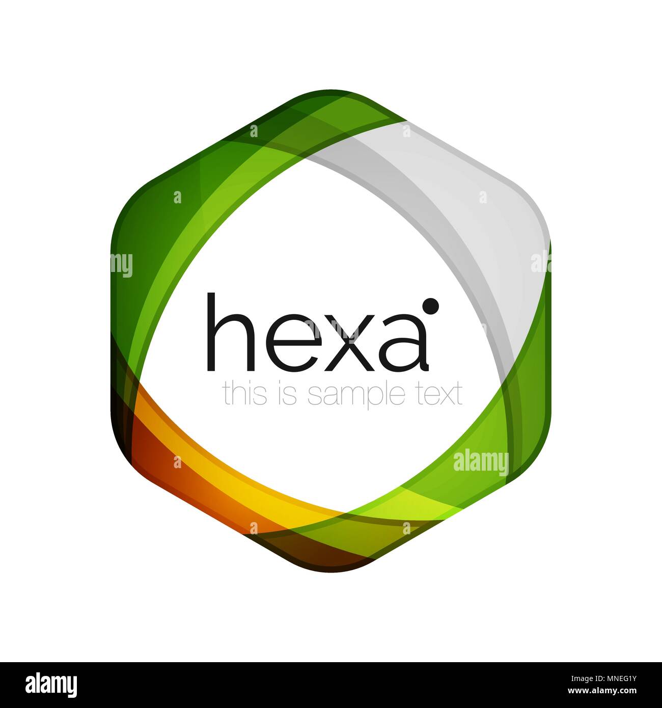 Clean professional business hexagon emblem. Clean professional vector ...