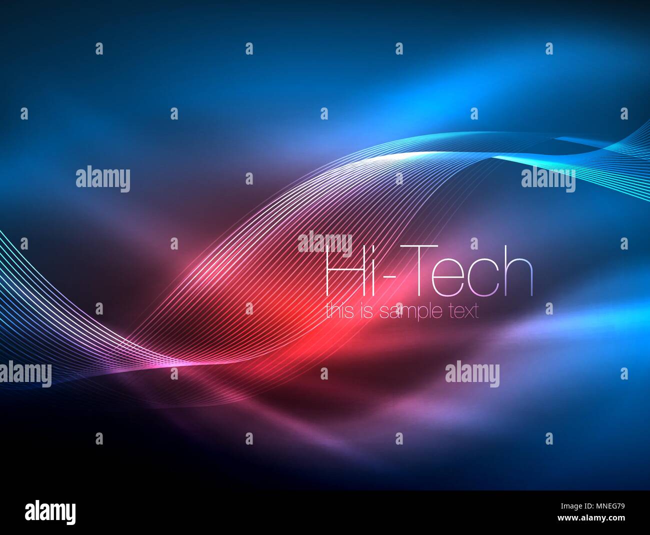 Neon smoke waves. Neon smoke waves, vector flowing motion background ...