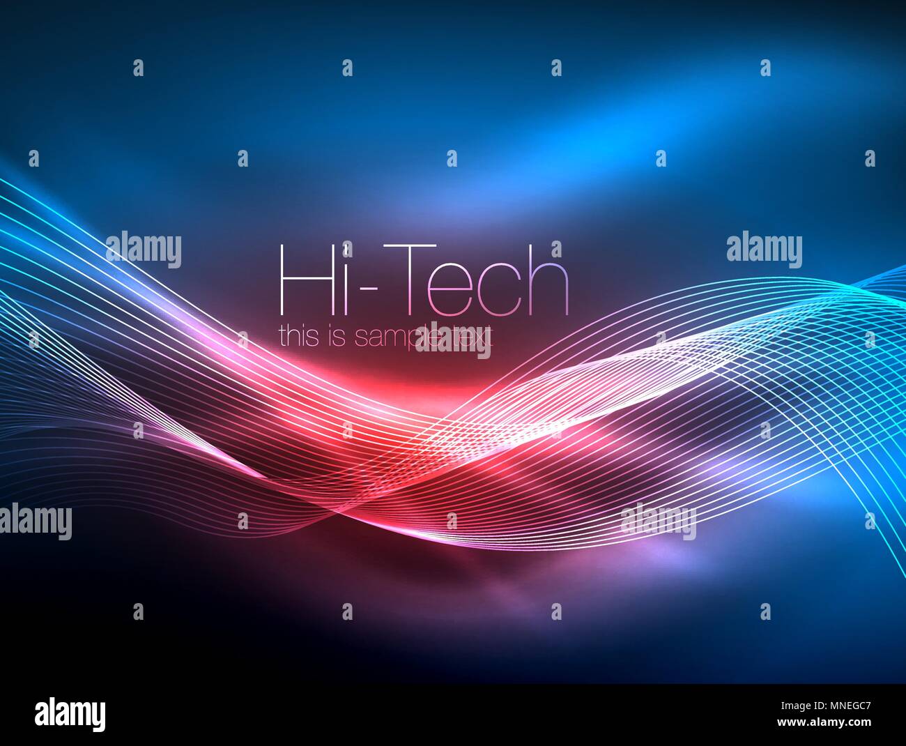 Neon smoke waves. Neon smoke waves, vector flowing motion background ...