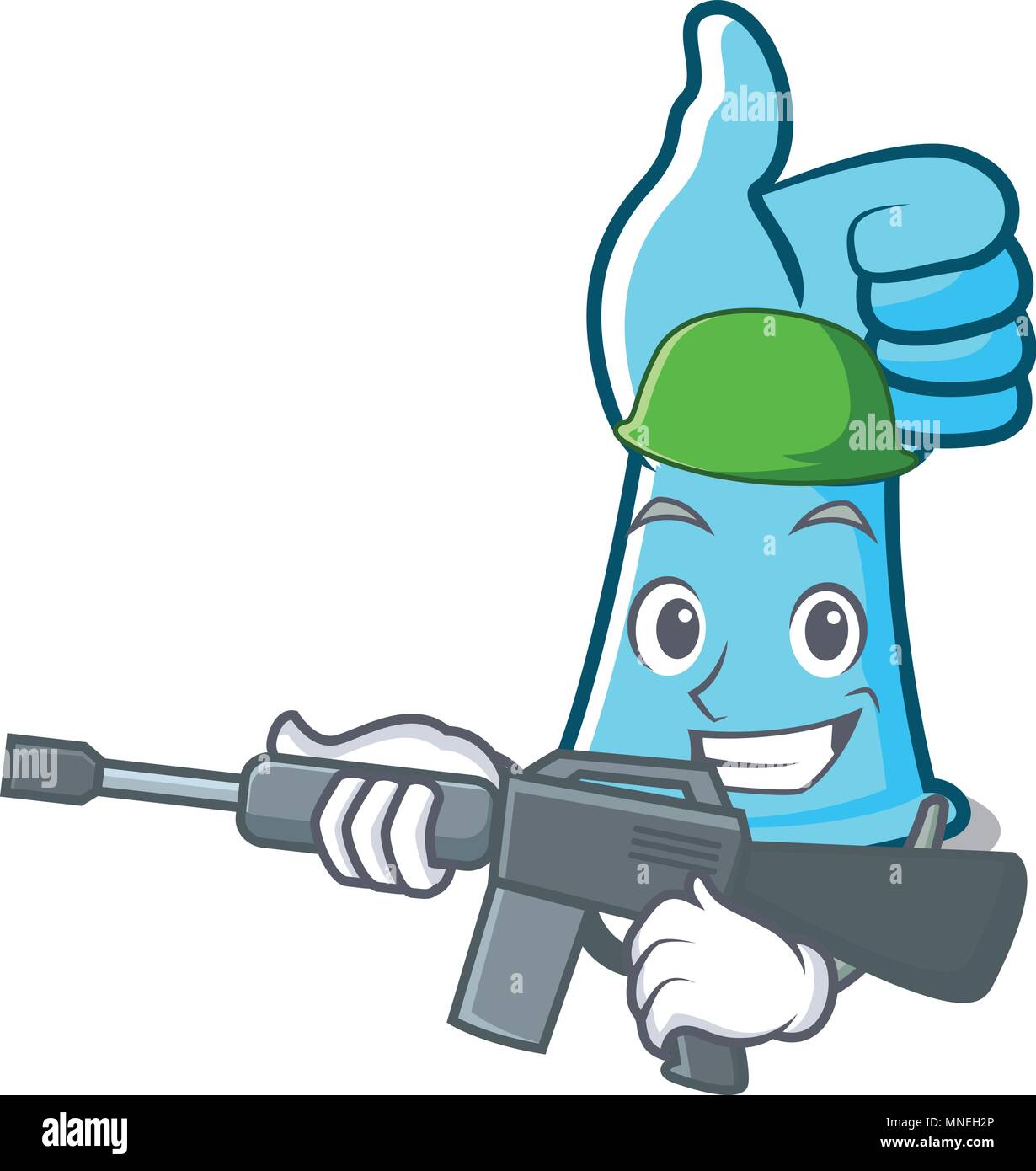 Army rubber gloves character cartoon Stock Vector Image & Art - Alamy