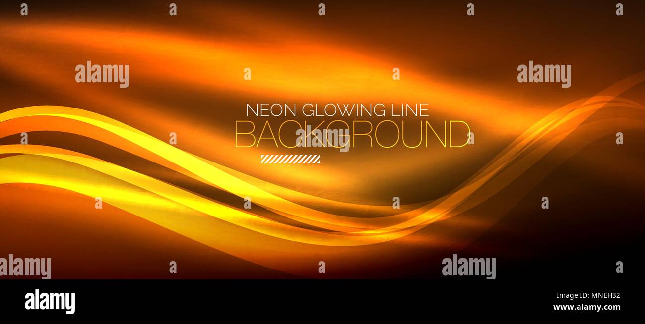 Neon Orange Abstract Backgrounds