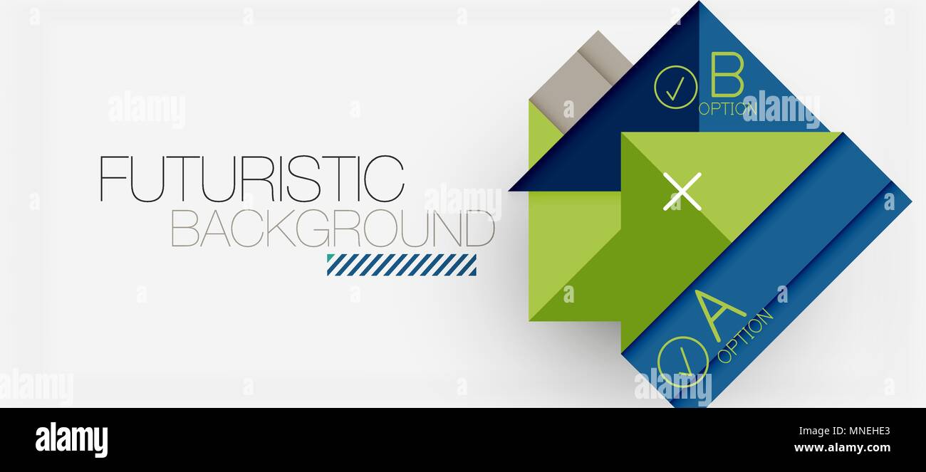 Square shapes banner design, geometric abstract background. Square ...