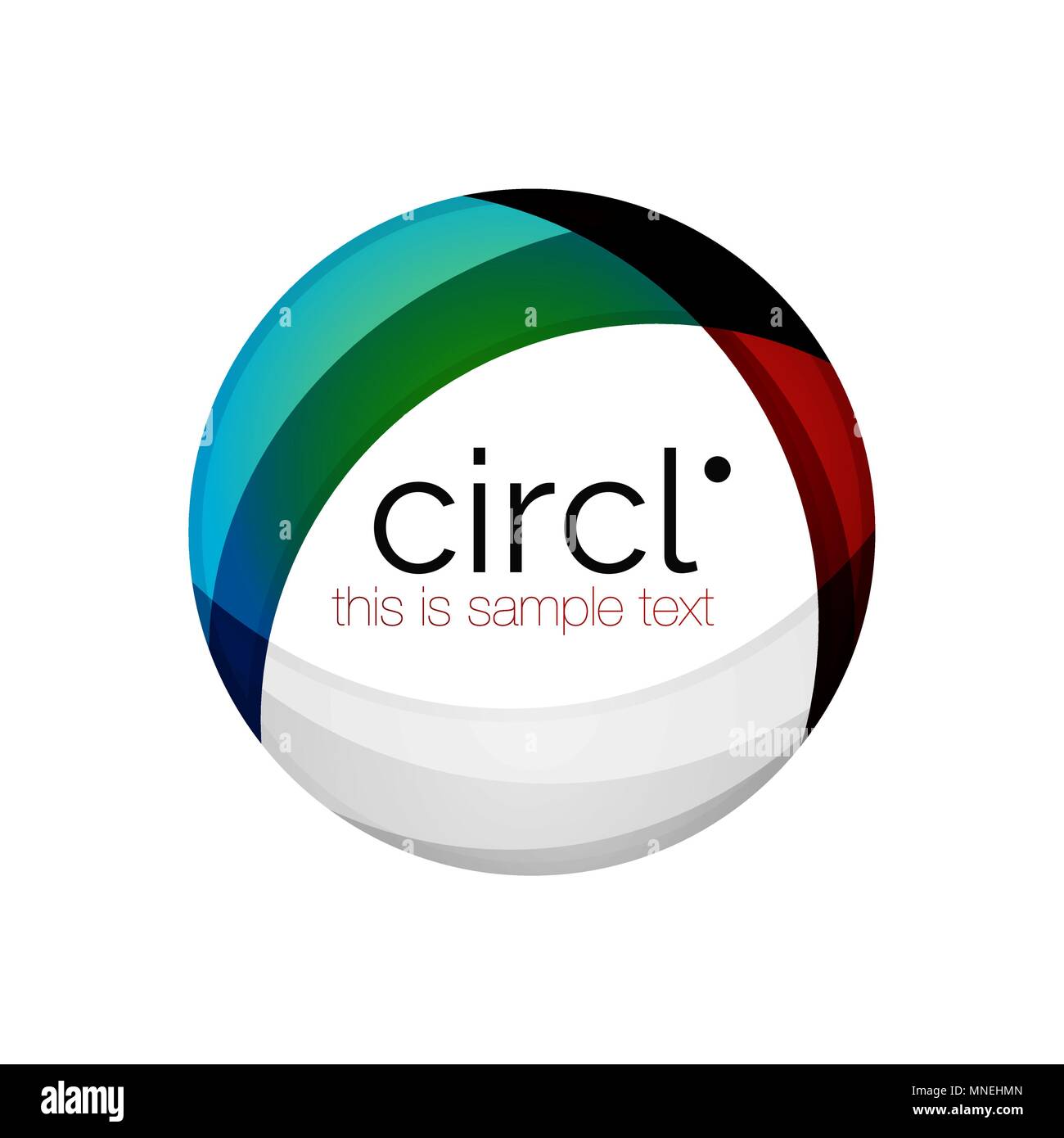 Clean professional colorful circle business icon. Clean professional ...