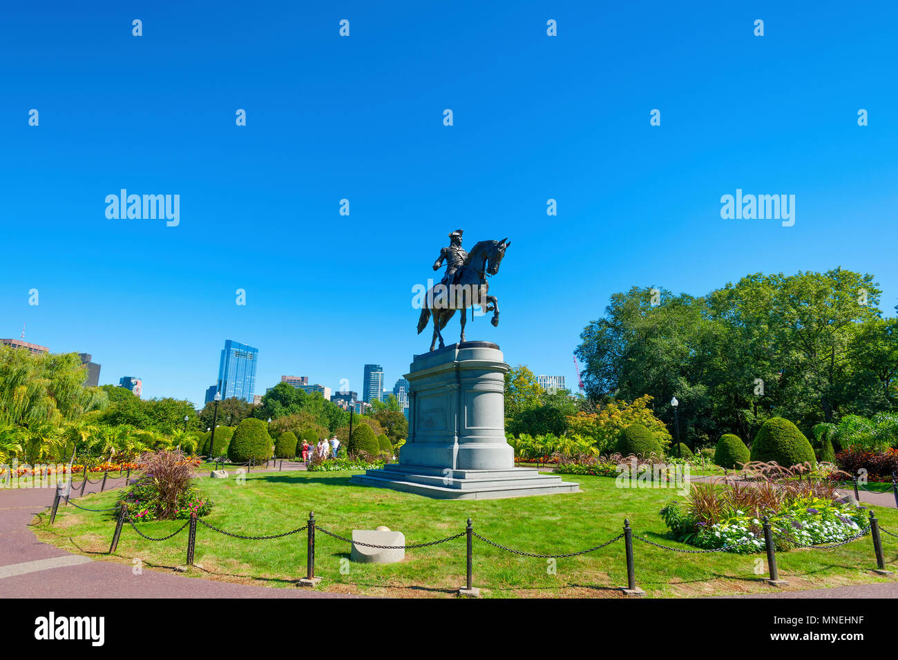 George washington statue boston hi-res stock photography and images - Alamy