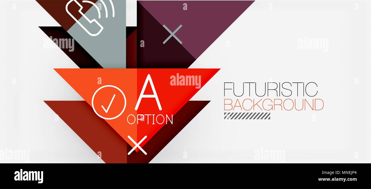 Minimalistic triangle modern banner design, geometric abstract background. Minimalistic triangle ...