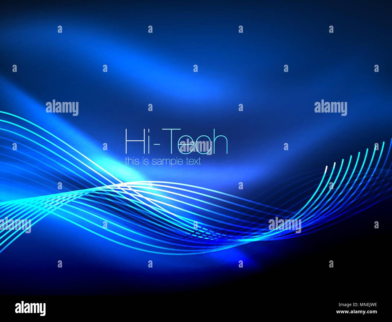 Elegant neon flowing stripes, smooth waves with light effects. Elegant ...