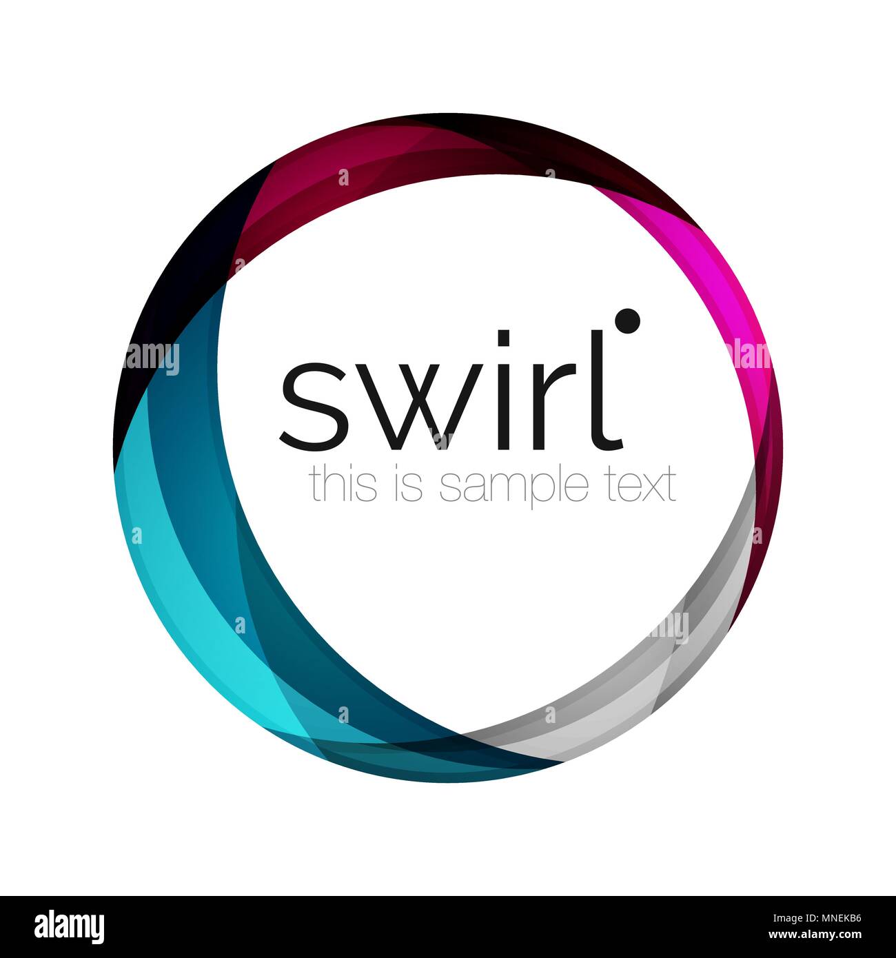 Digital techno swirl circle business icon. Digital techno swirl circle ...