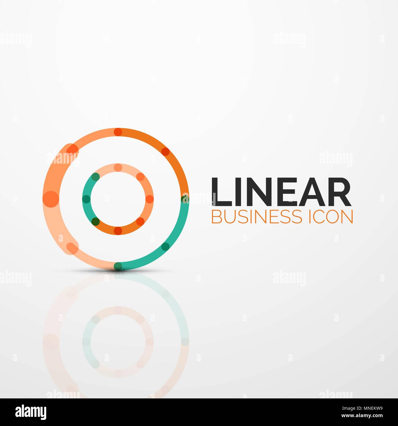 Outline minimal abstract geometric linear business icon made of line ...