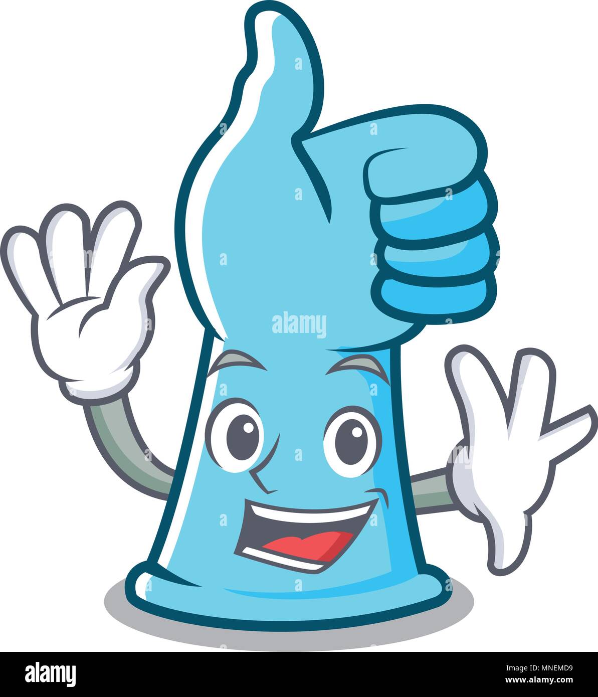 Waving rubber gloves character cartoon Stock Vector Image & Art - Alamy
