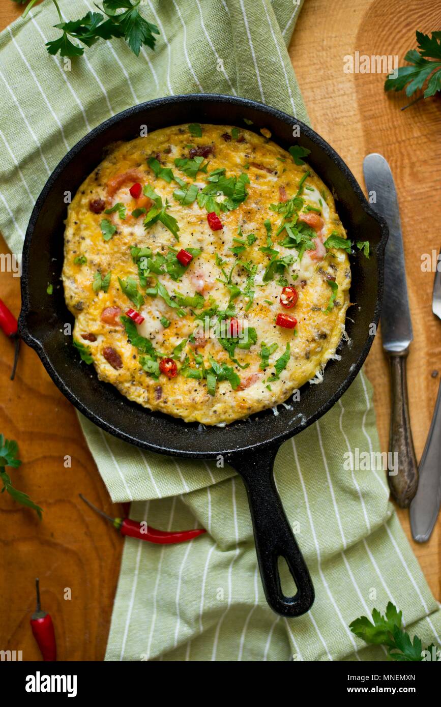 Fritatta overhead hi-res stock photography and images - Alamy