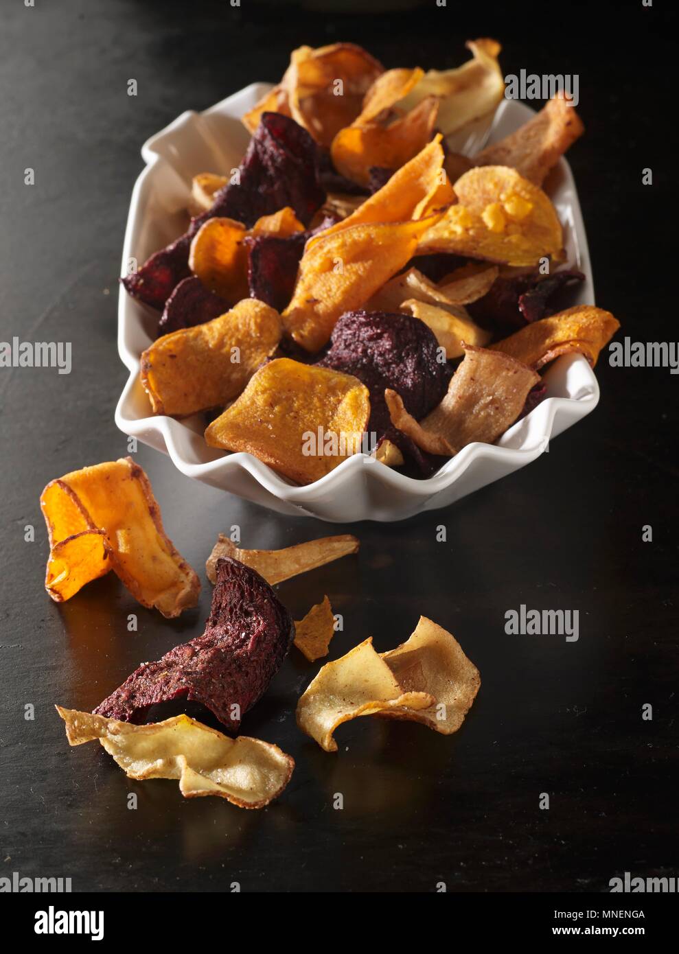 Colourful vegetable chips Stock Photo - Alamy