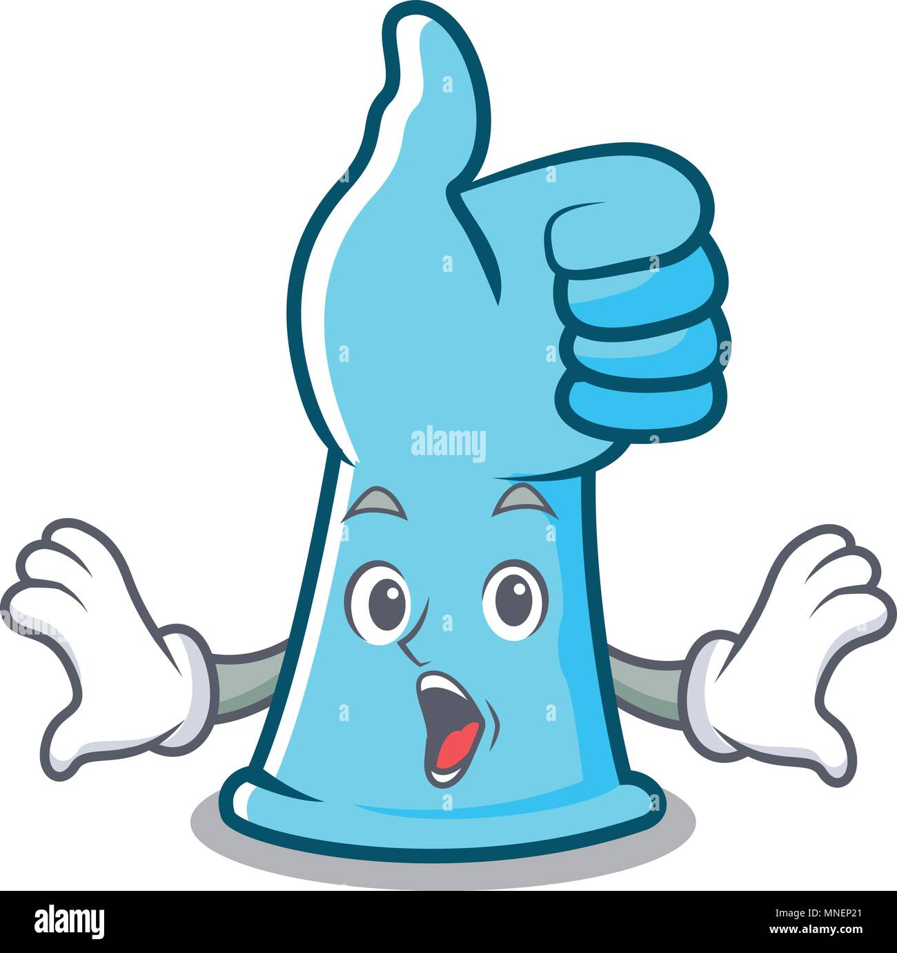 Surprised rubber gloves mascot cartoon Stock Vector Image & Art - Alamy