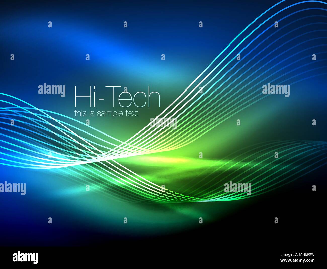 Elegant neon flowing stripes, smooth waves with light effects. Elegant ...