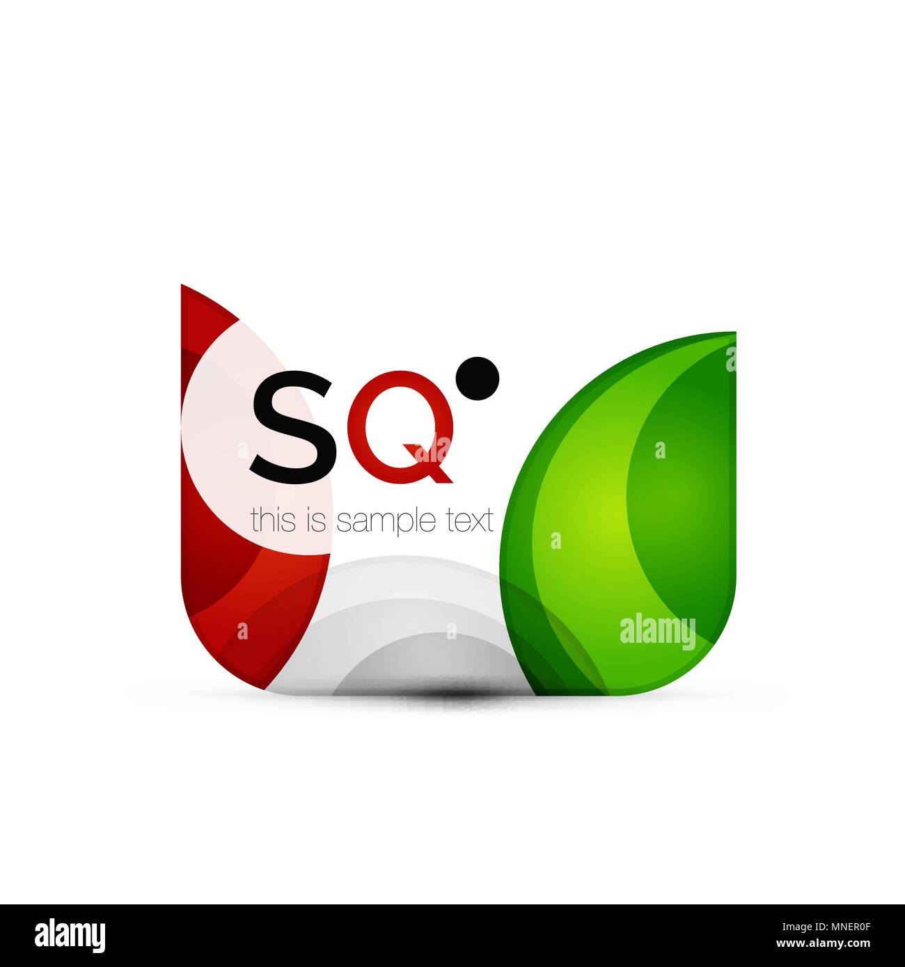 Vector square geometric abstract business emblem. Vector square ...