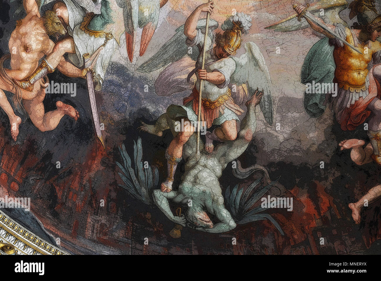 Fresco angel hi-res stock photography and images - Alamy