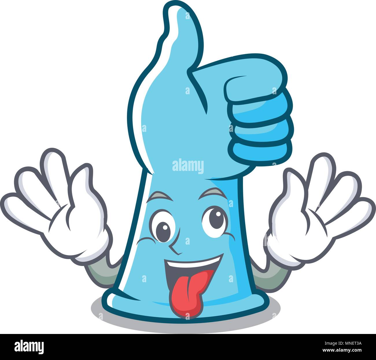 Crazy rubber gloves mascot cartoon Stock Vector Image & Art - Alamy