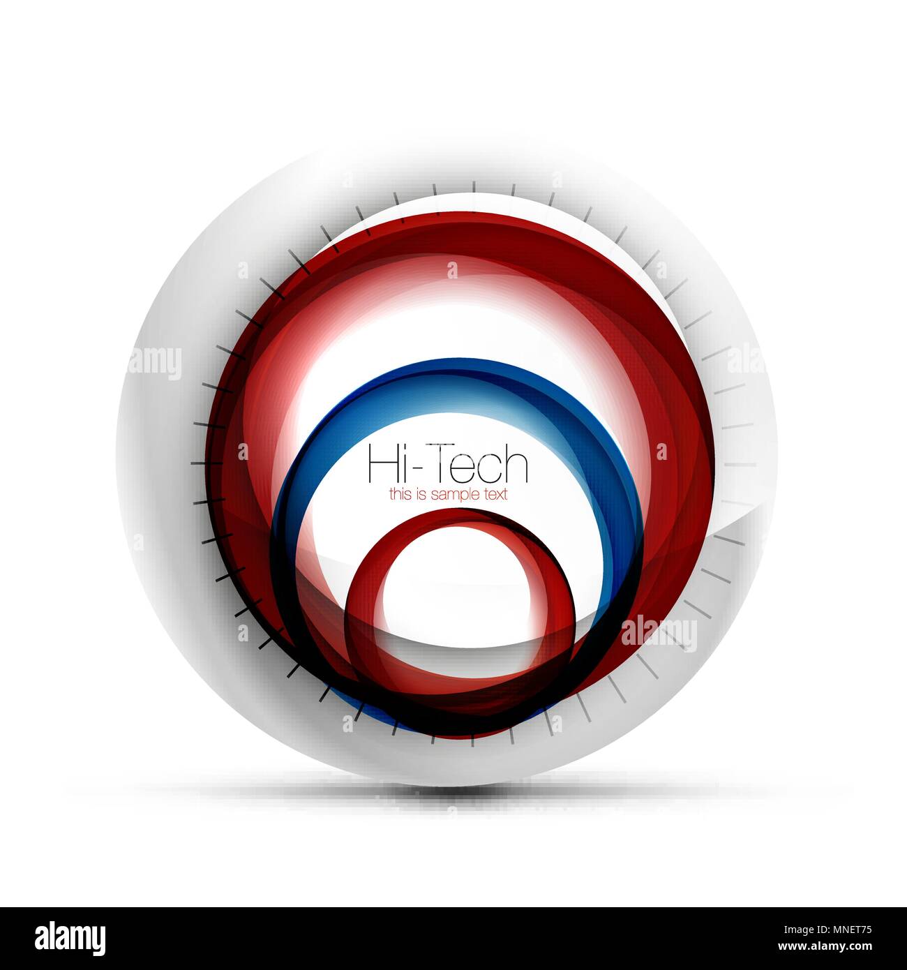 Digital techno sphere web banner, button or icon with text. Glossy ...