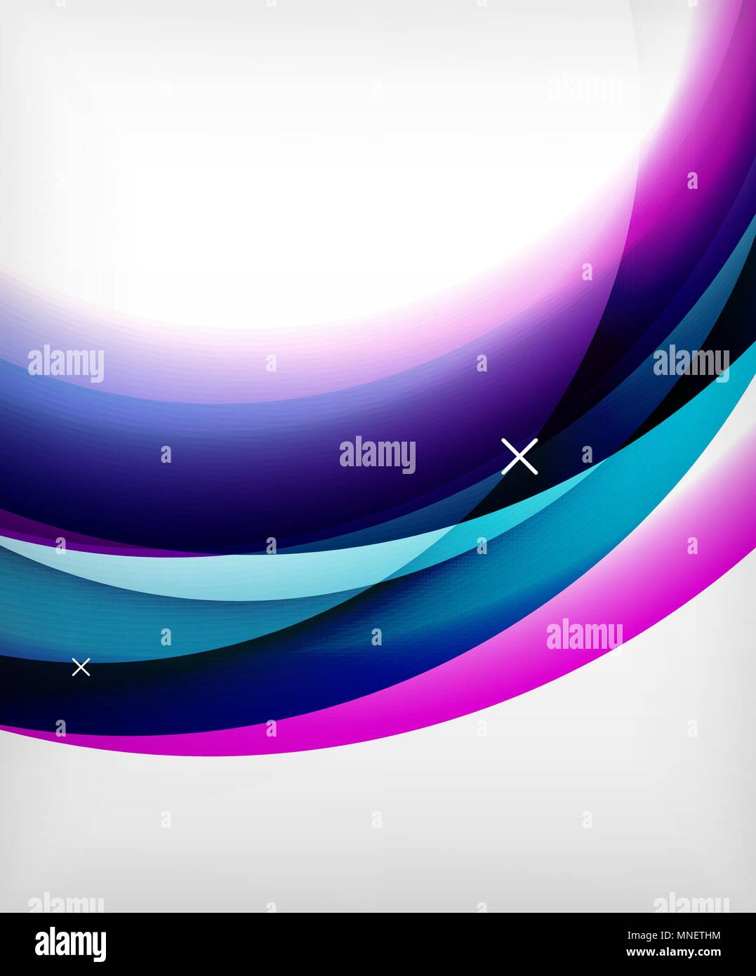Glossy wave vector background with light and shadow effects, white ...