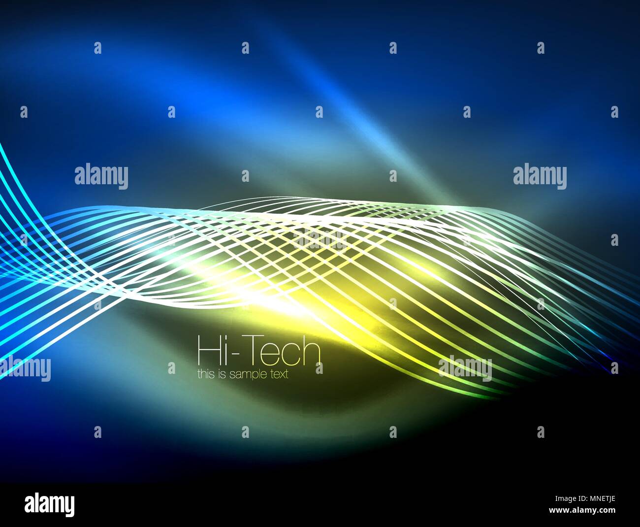 Elegant neon flowing stripes, smooth waves with light effects. Elegant ...