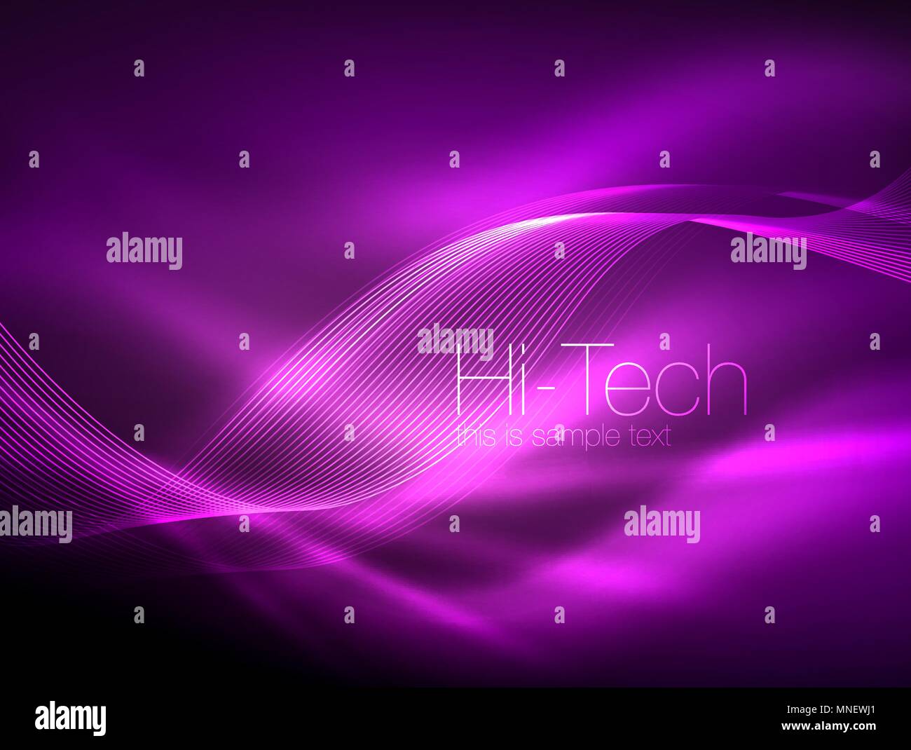 Neon smoke waves. Neon smoke waves, vector flowing motion background ...