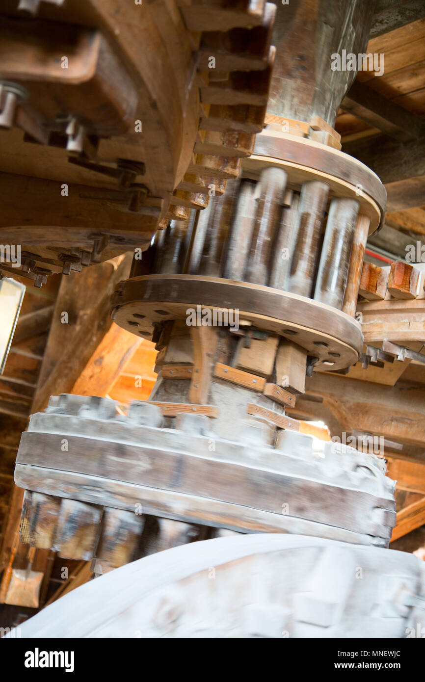 Close up of the windmill mechanics Stock Photo - Alamy