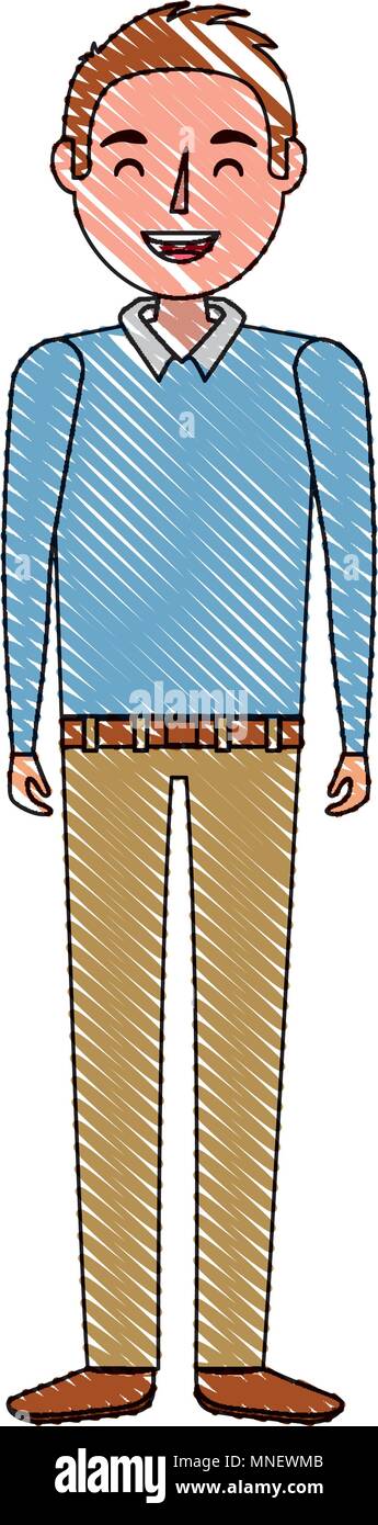 standing man character in formal clothes Stock Vector Image & Art - Alamy