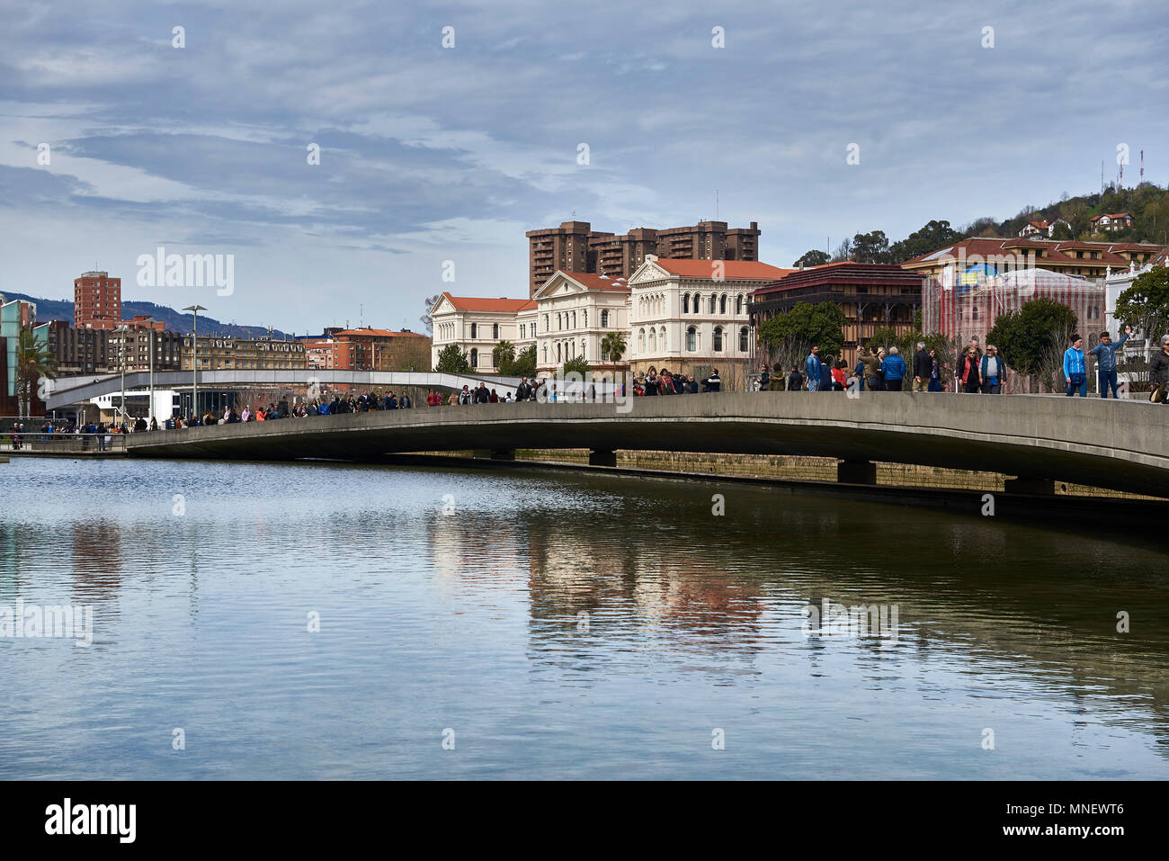View of the Deusto University from the Guggenheim Museum, Bilbao ...