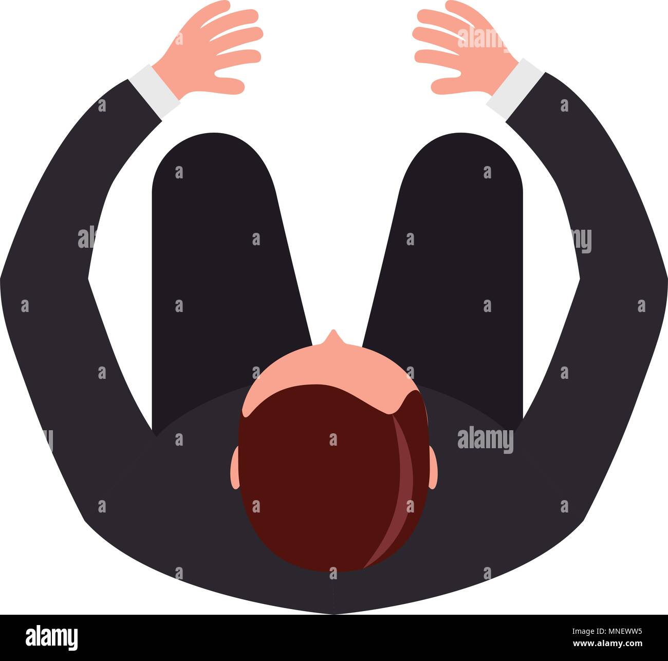 Person sitting from above Stock Vector Images - Alamy