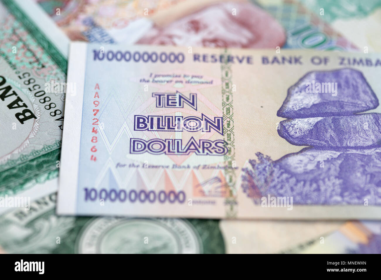Banknotes of Zimbabwe after hyperinflation Stock Photo - Alamy