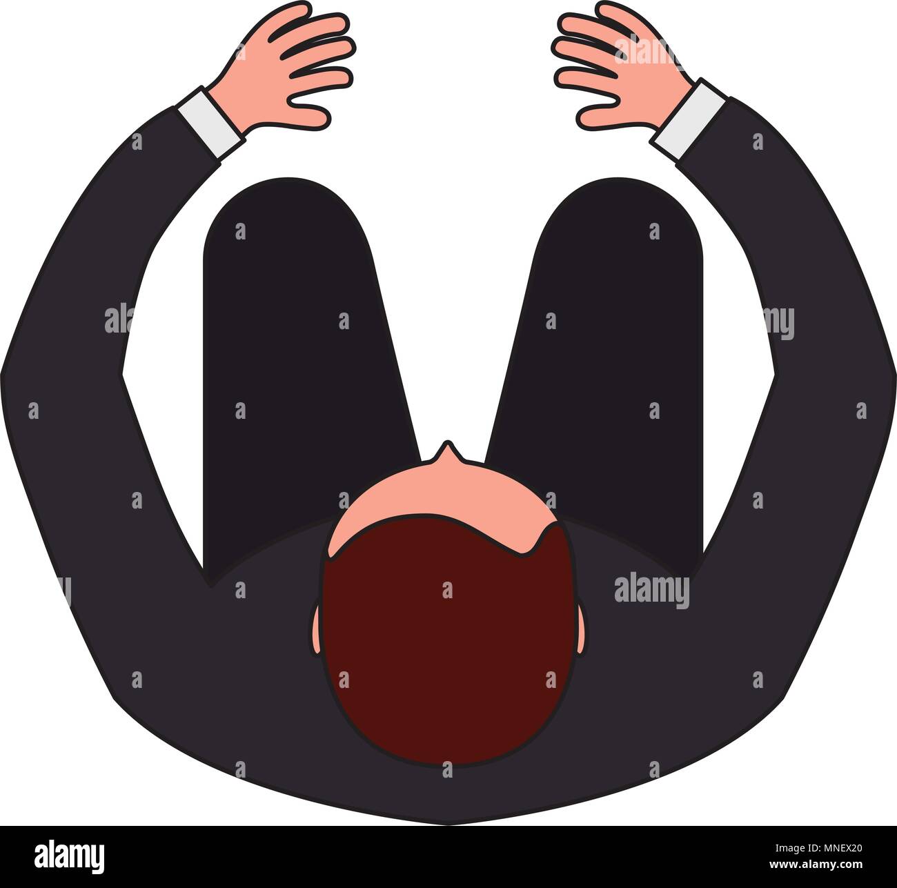 Person from above Stock Vector Images - Alamy