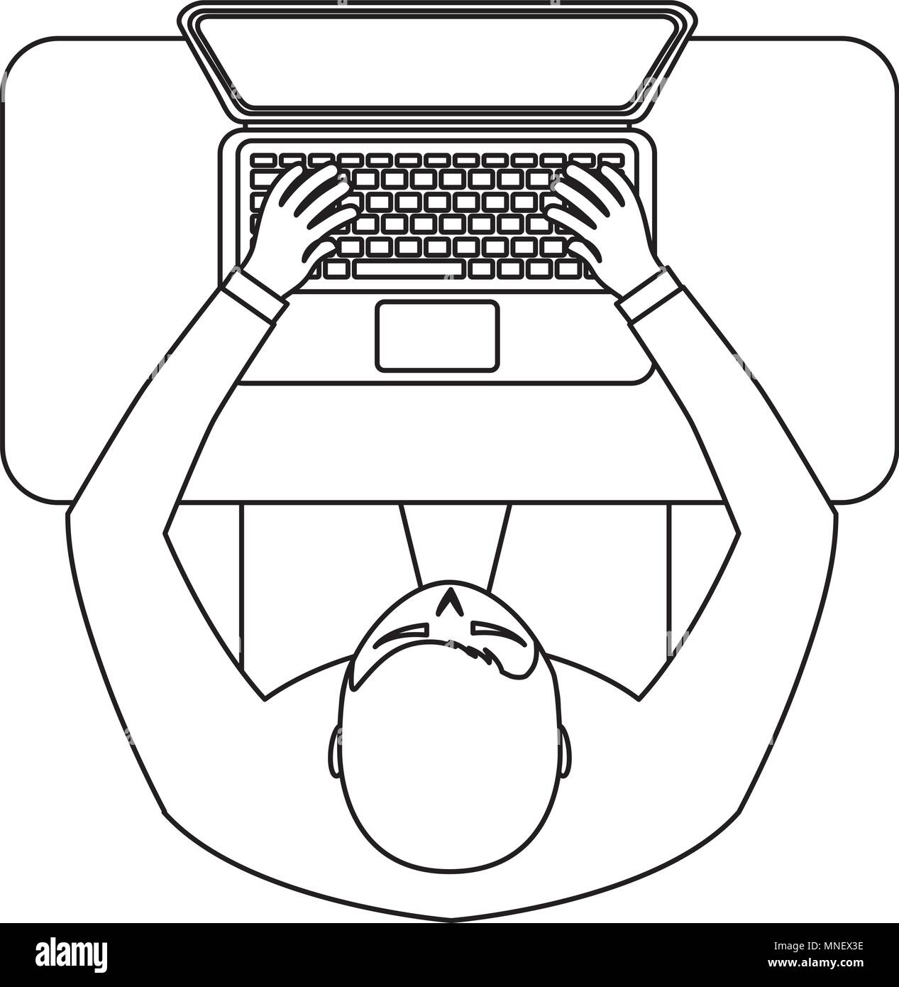 Creative office aerial Stock Vector Images - Alamy