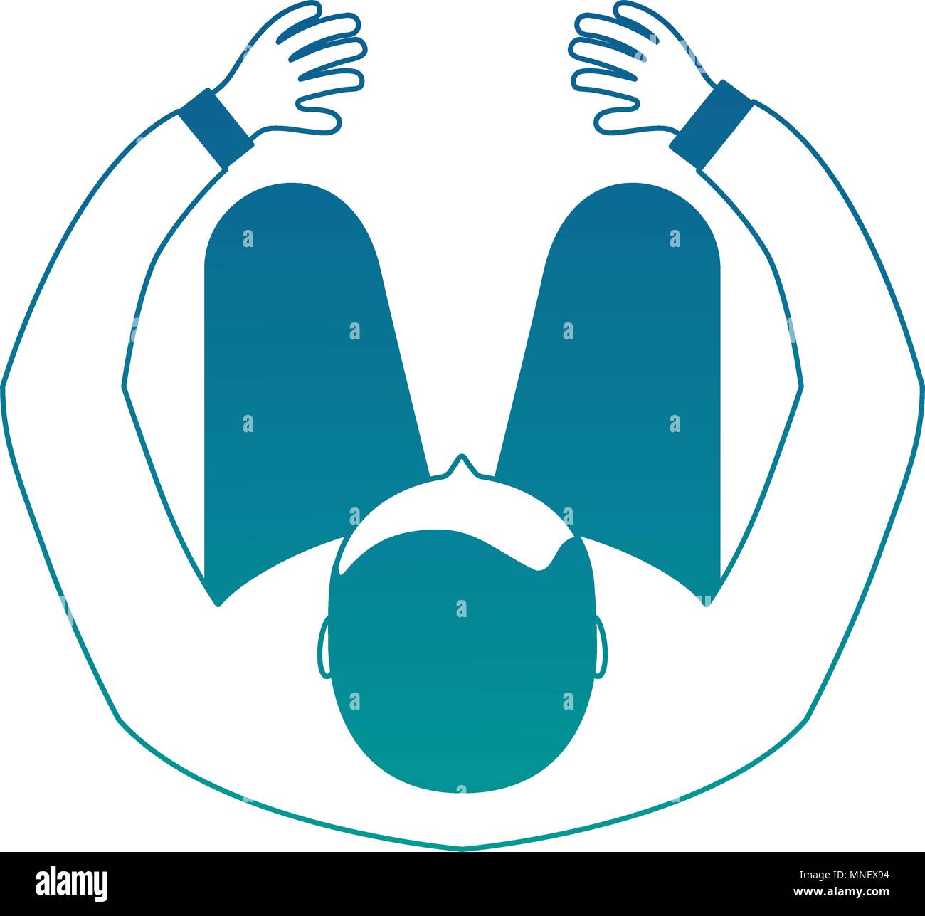 aerial view of man sitting Stock Vector Image & Art - Alamy