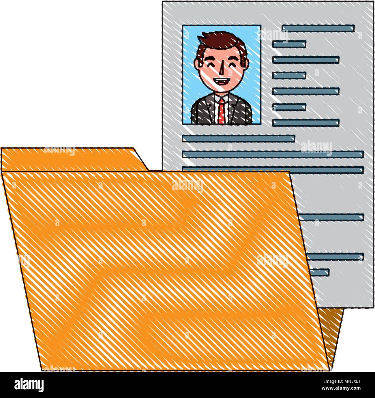 folder resume curriculum male worker Stock Vector Image & Art - Alamy